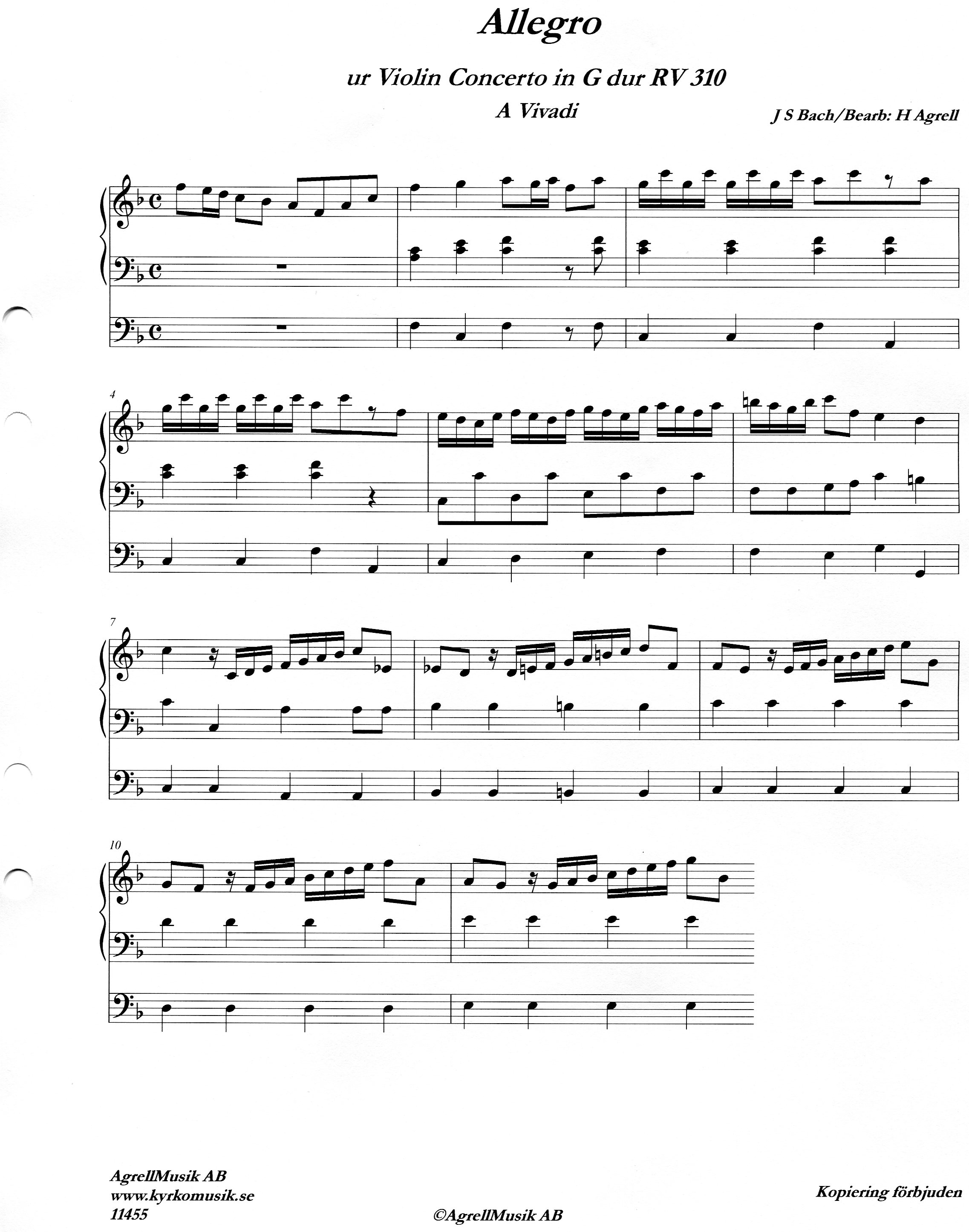 Allegro Bach / Vivaldi