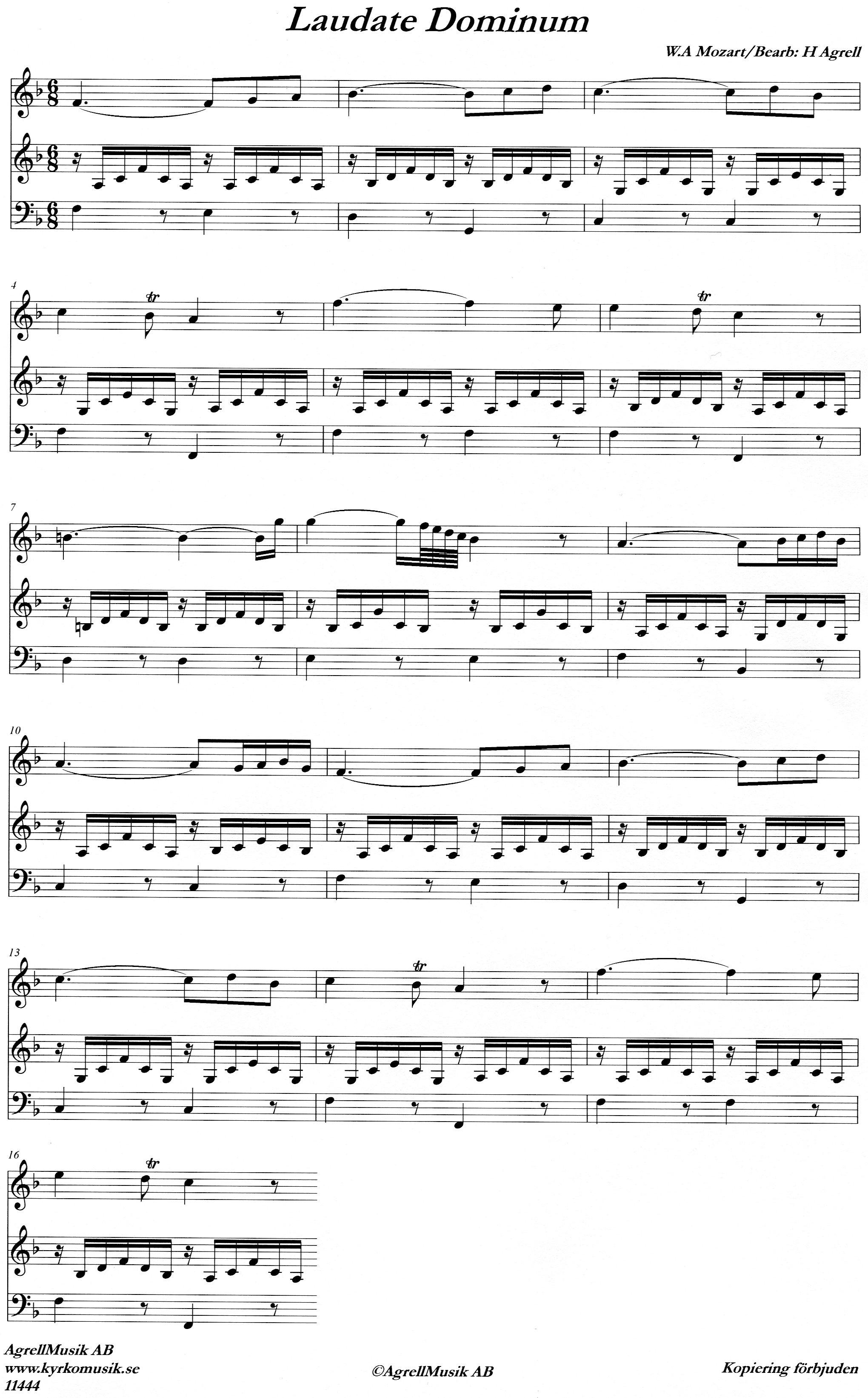 Laudate Dominum / W.A Mozart