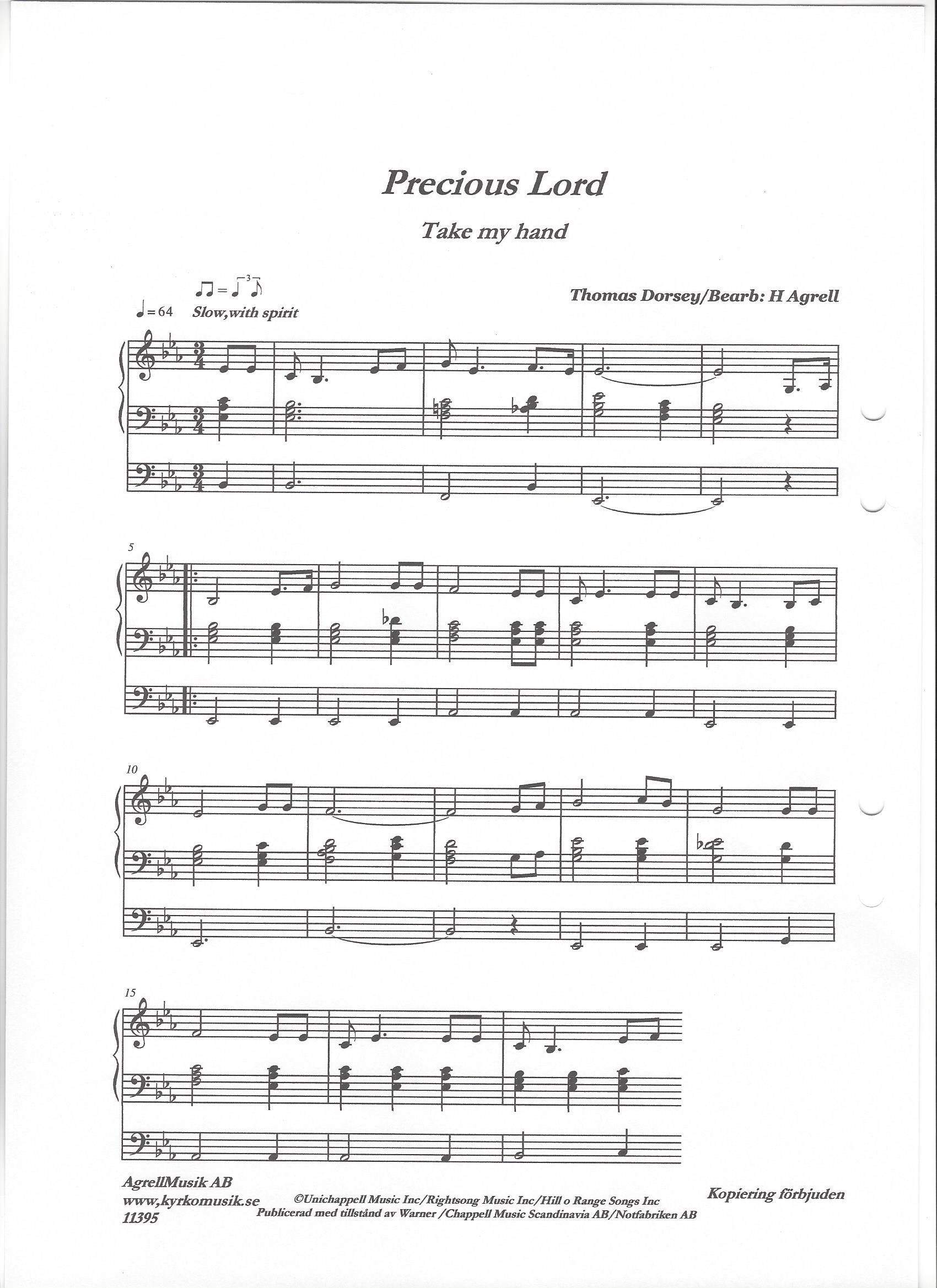 Precious Lord / Thomas Dorsey